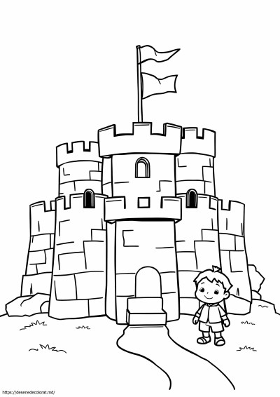 Castel de colorat - Desene, fise si imagini de Castel de colorat